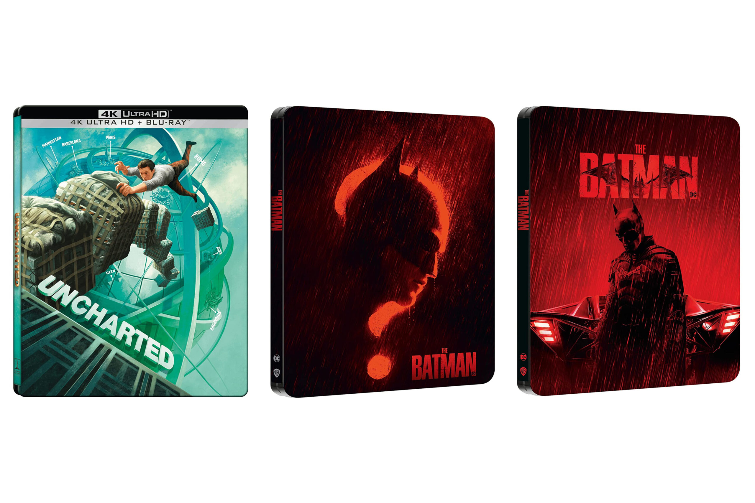 Zagraniczne Steelbooki z filmami Uncharted i Batman - potwierdzono wygląd pudełek - Kolekcjonerki