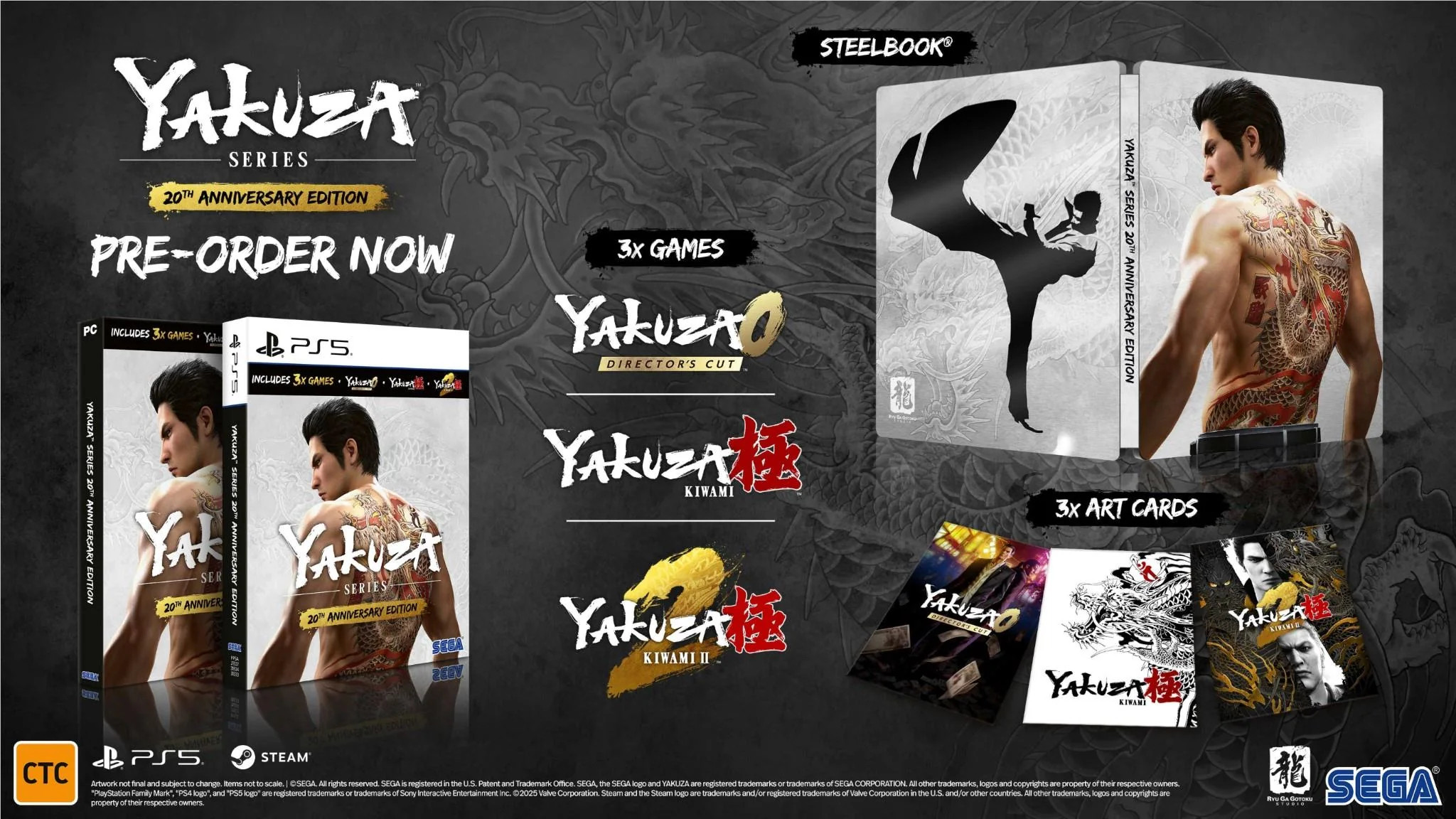 Yakuza Series 20th Anniversary Edition - Kolekcjonerki